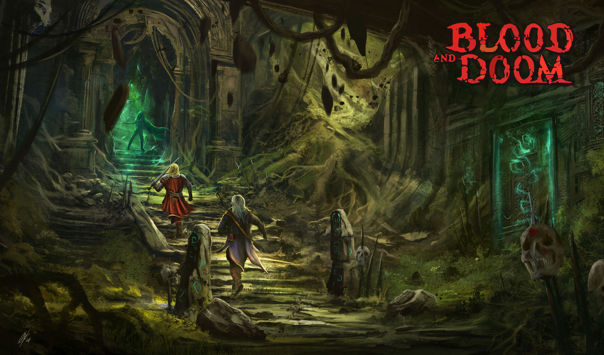 ArtStation - jungle dungeon for blood and doom!