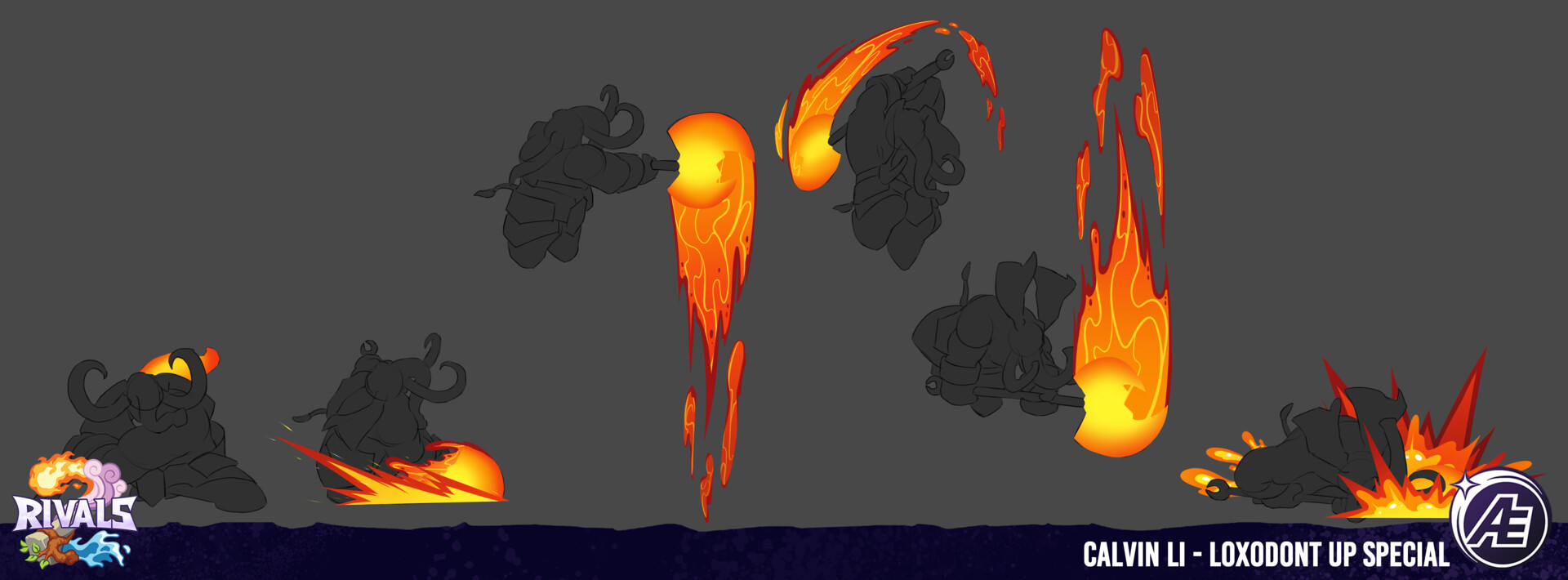 Calvin Li - Rivals of Aether 2 - Loxodont VFX Concepts