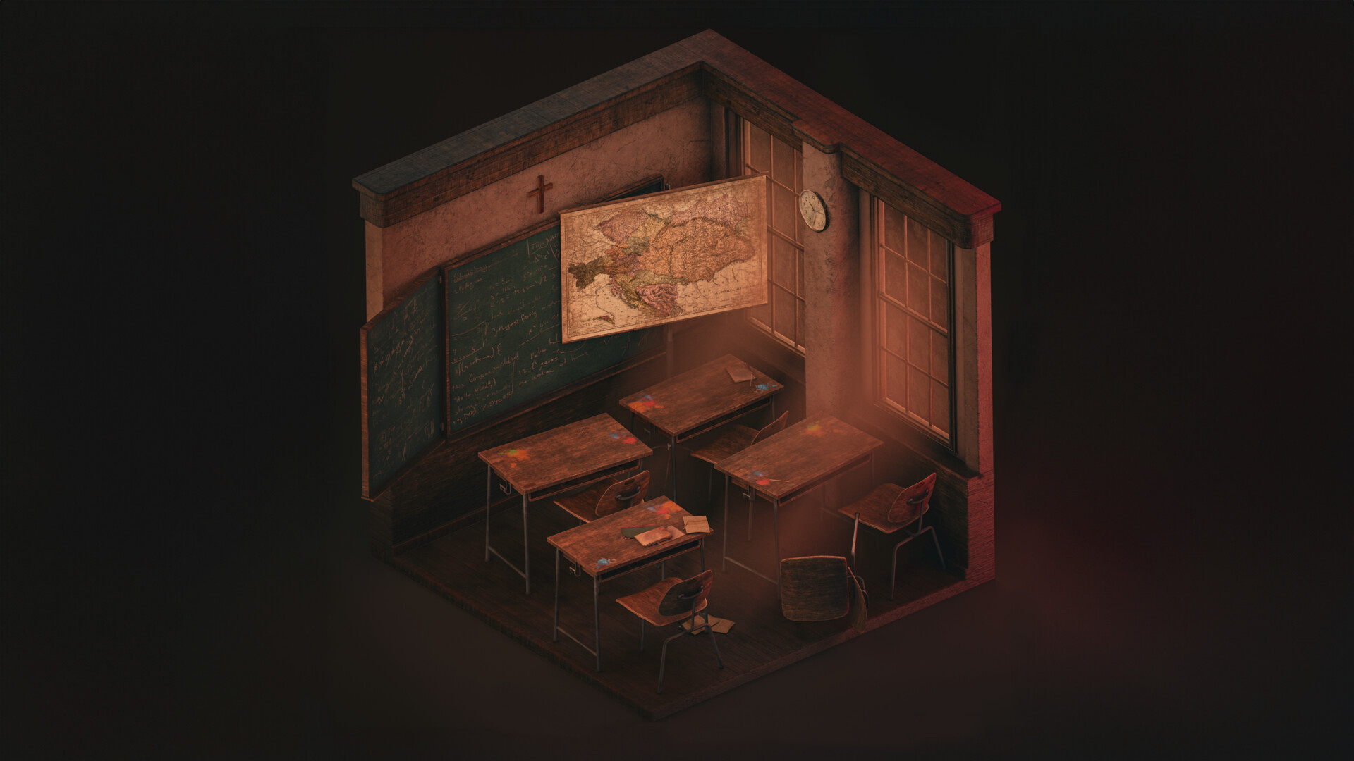 ArtStation - Old Classroom