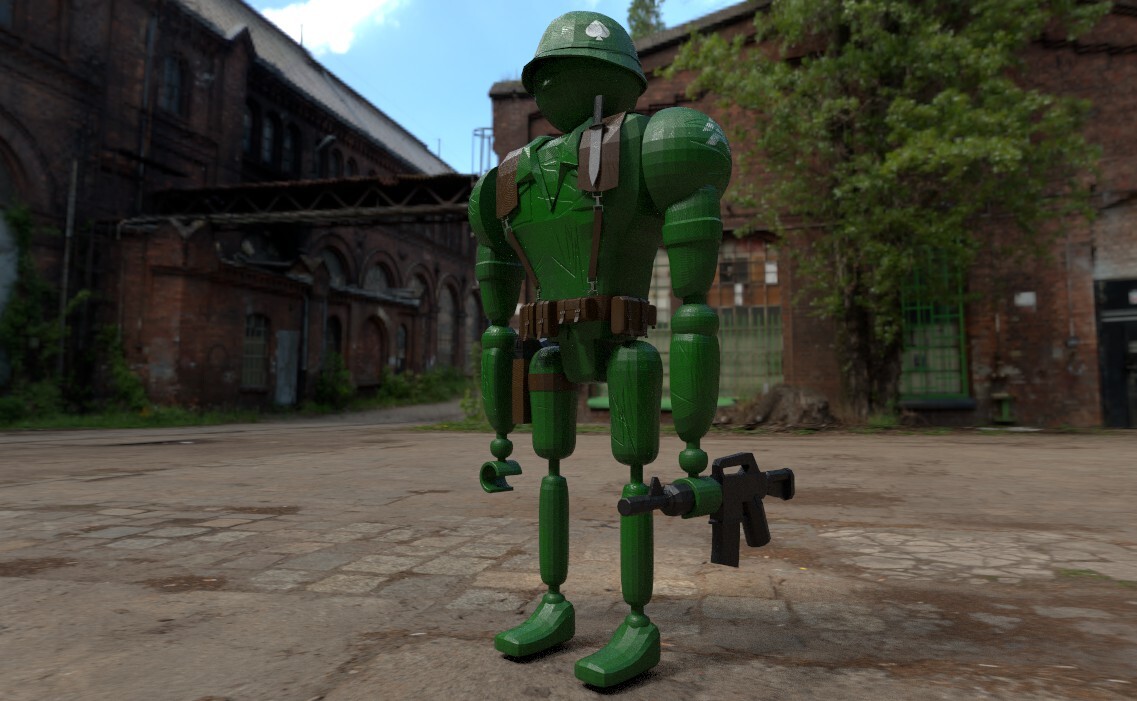 ArtStation - Toy Soldier Animation and Keyframing practice