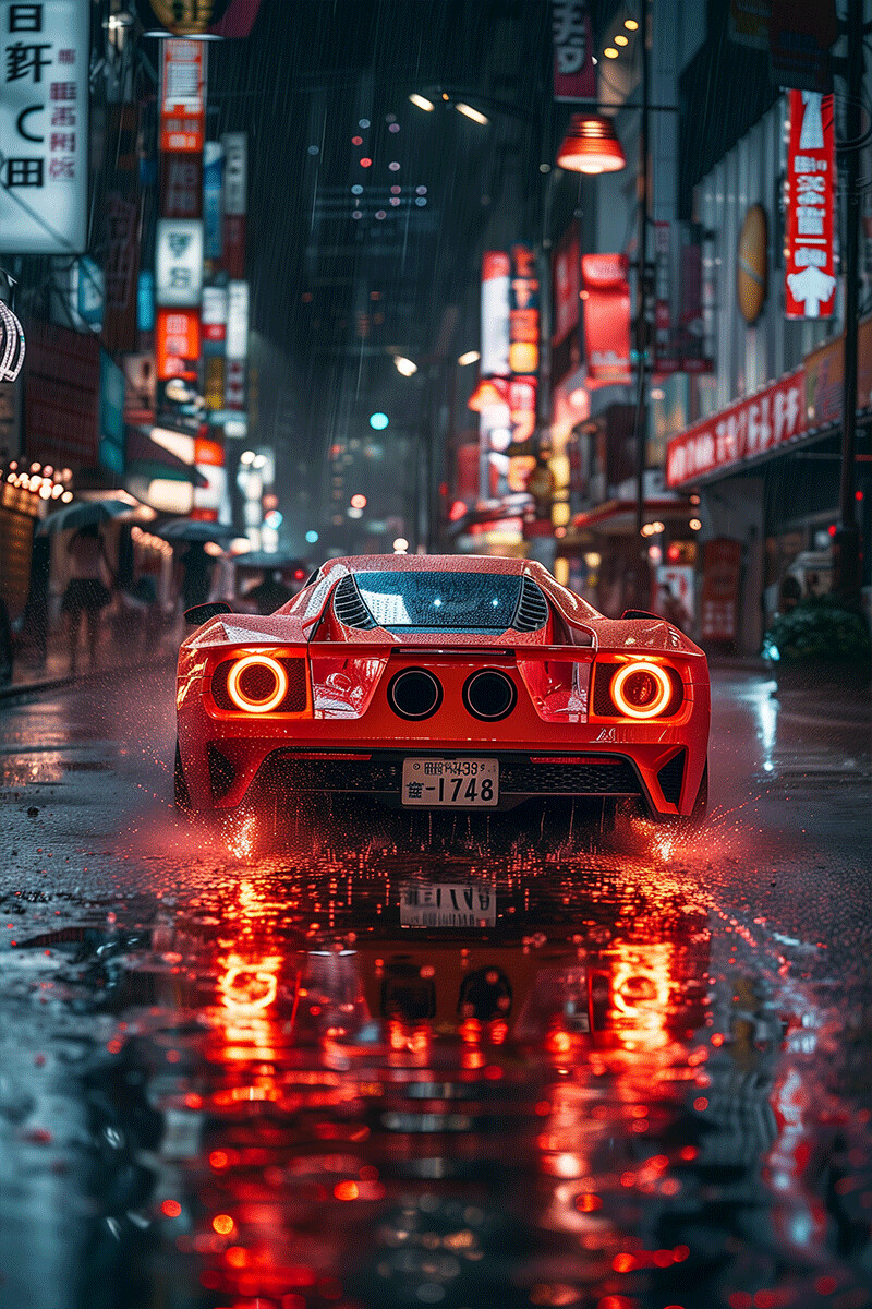 ArtStation - Driving at night