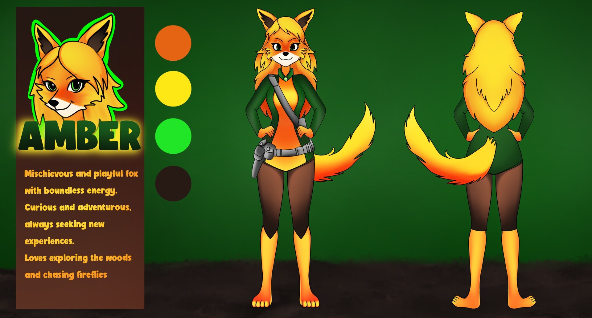 ArtStation - Amber - Character Reference Sheet