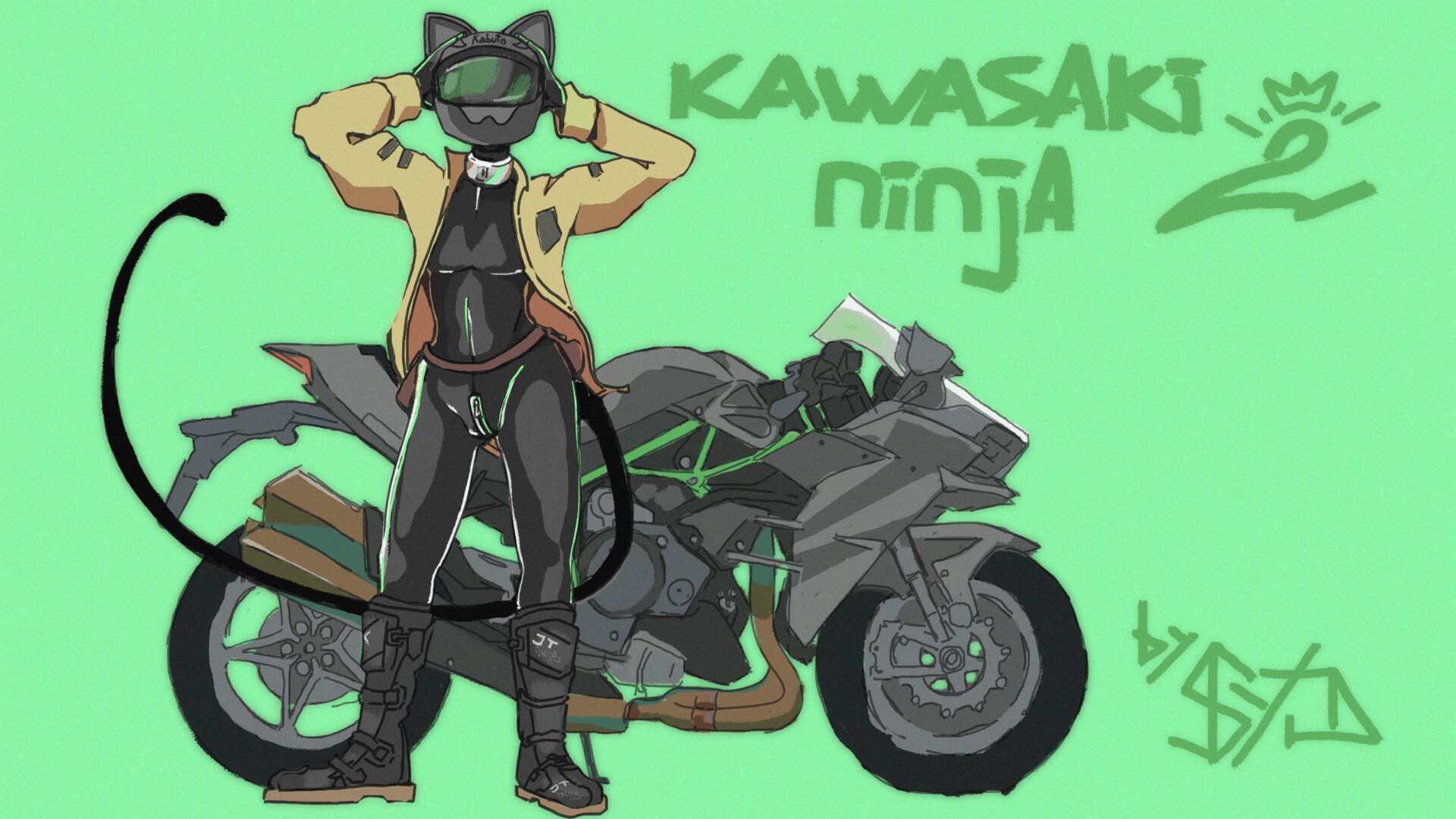 ArtStation - Kawasaki Ninja