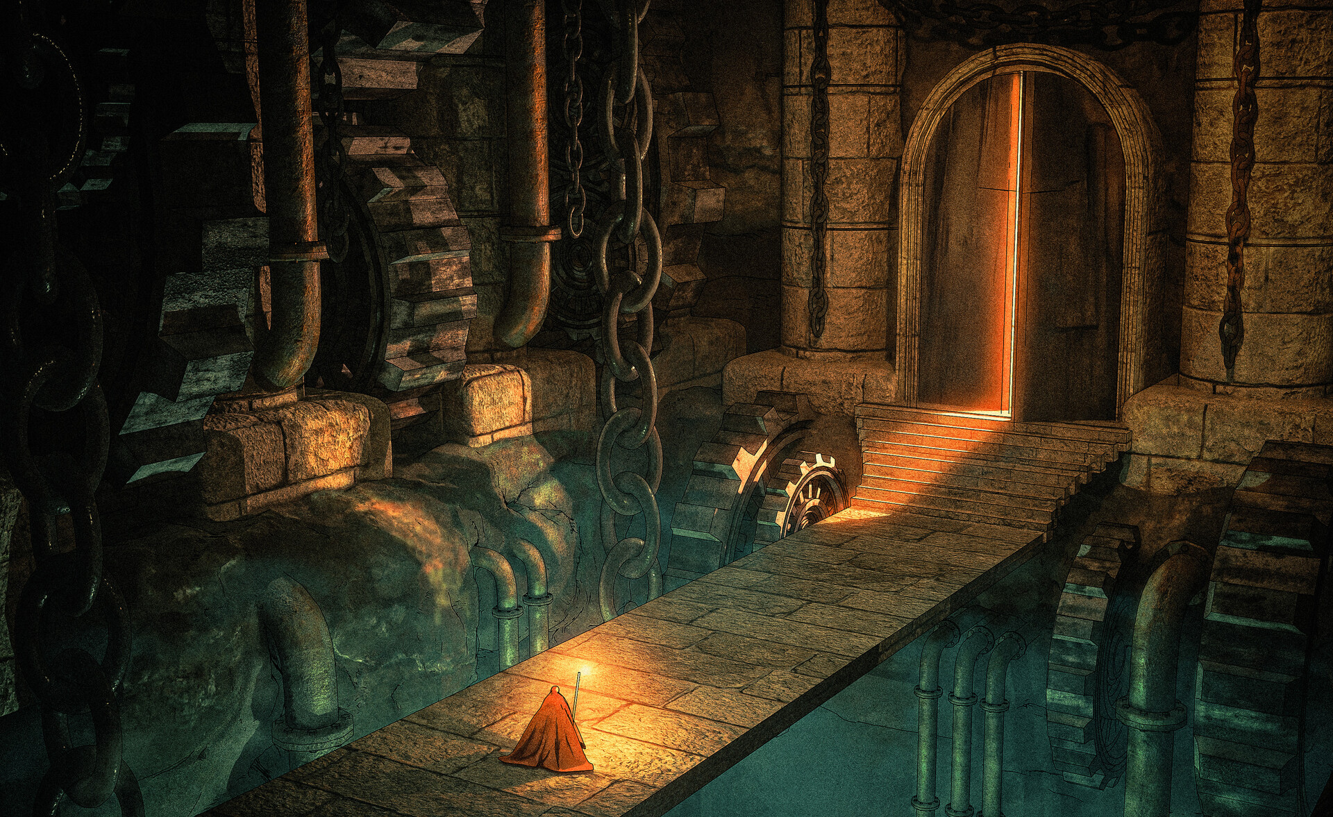 ArtStation - Ancient Steam-Punk Temple