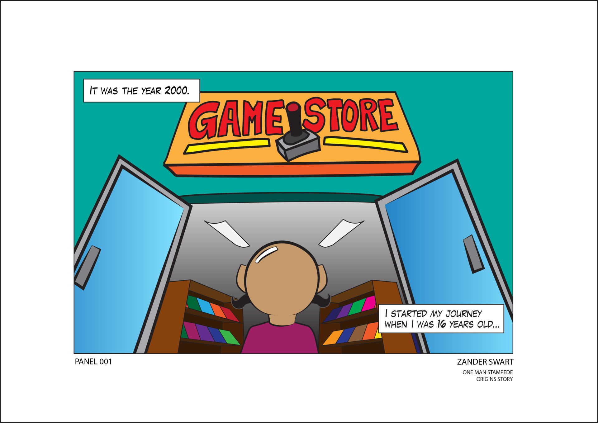 ArtStation - Unfinished comic for One Man Stampede