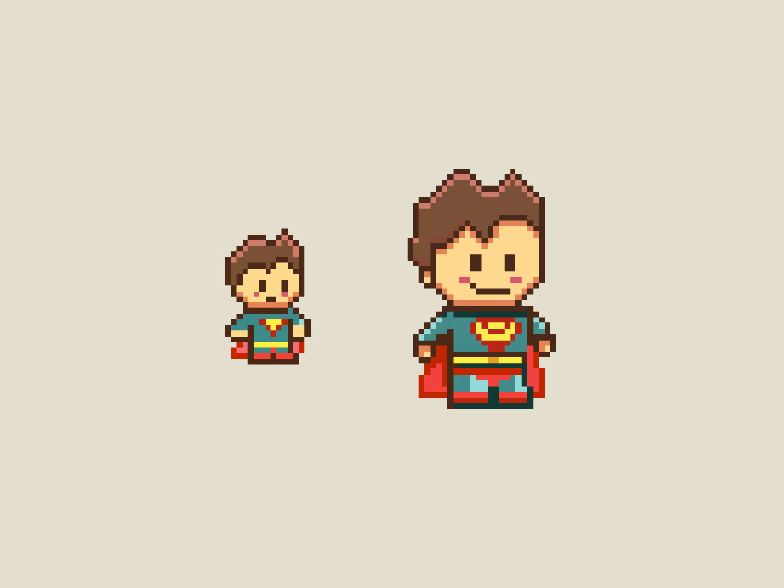 ArtStation - pixel superman