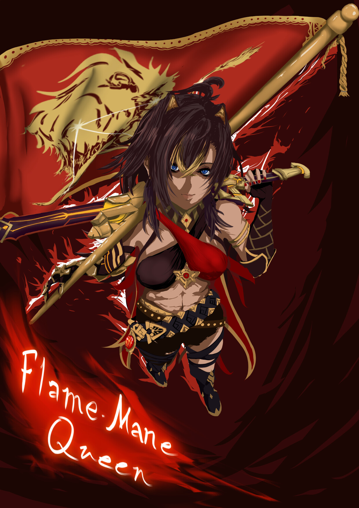 ArtStation - Fire-Mane Queen, DEHYA