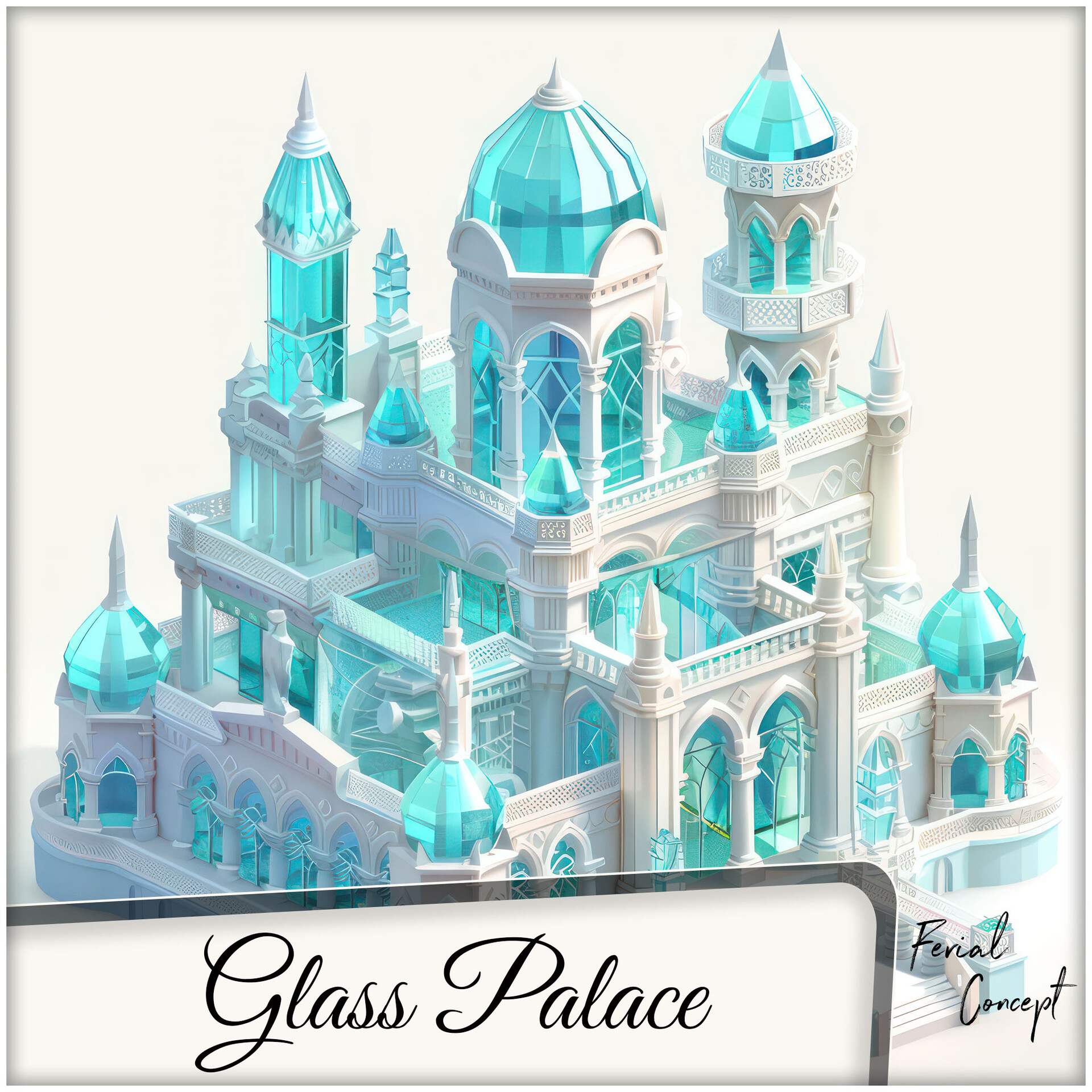 ArtStation - 🔹200 Glass Palace - Isometric Concept Reference Image Pack ...
