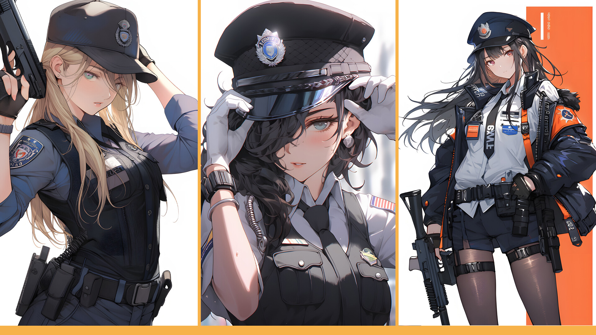 Artificial Dimension - 303 Anime Female Police
