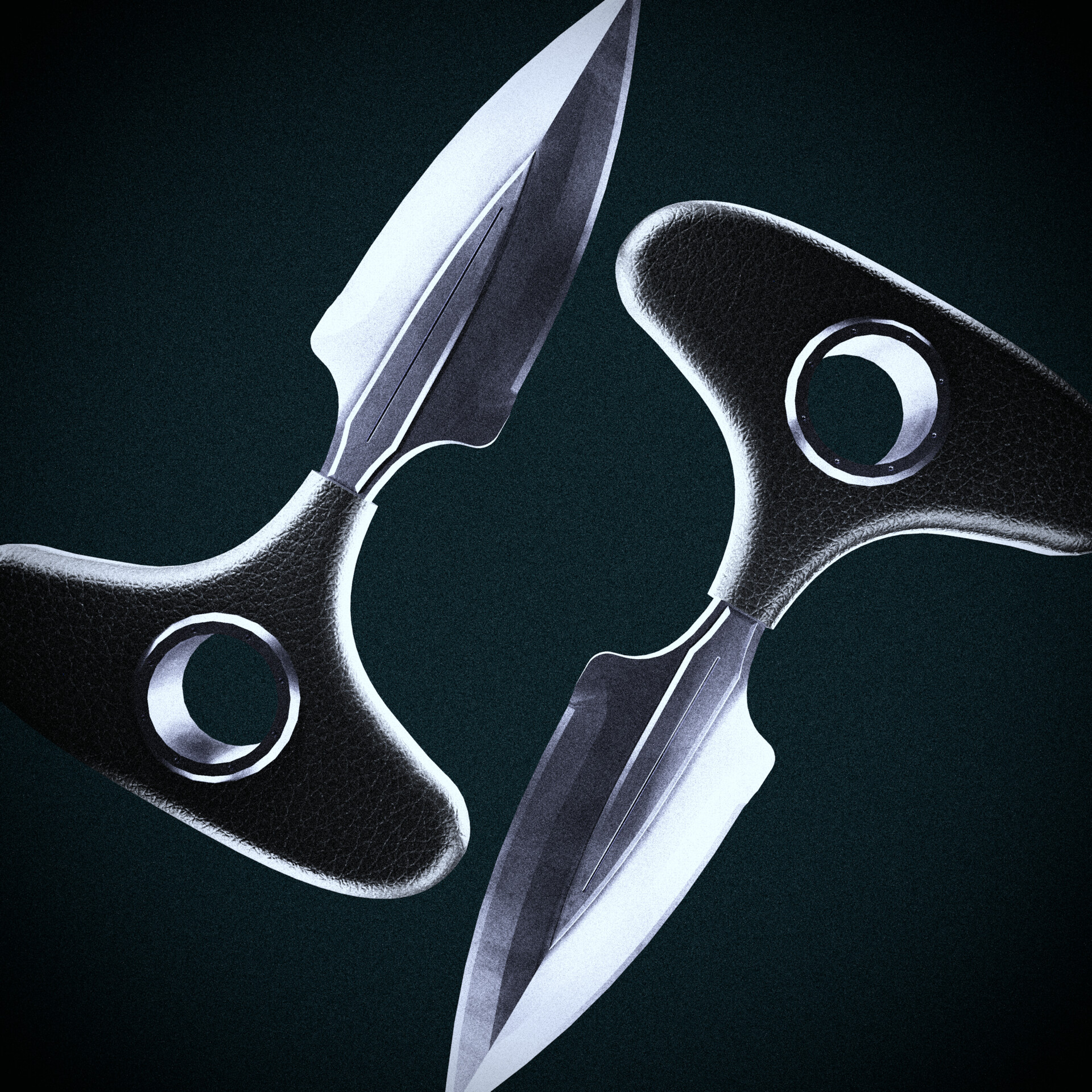 push dagger knife template