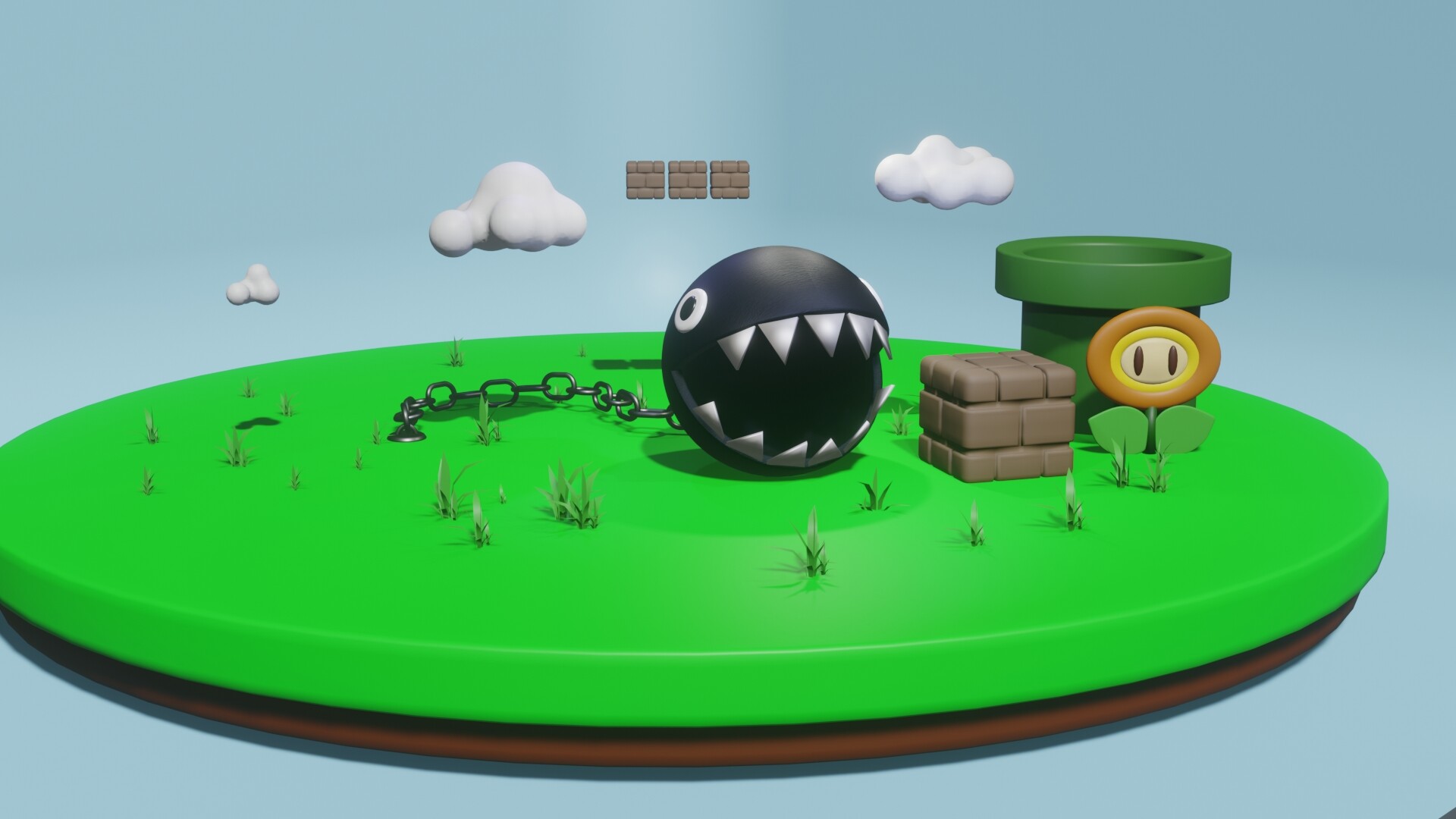 ArtStation - Chain Chomp Mario