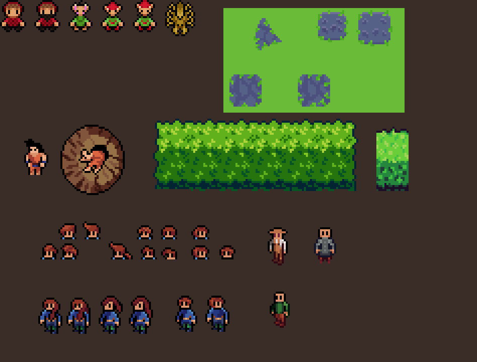 ArtStation - Top down characters,random tiles