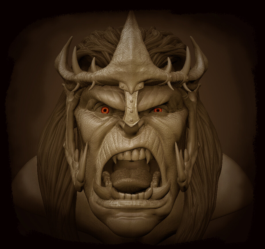 ArtStation - Orc Bust