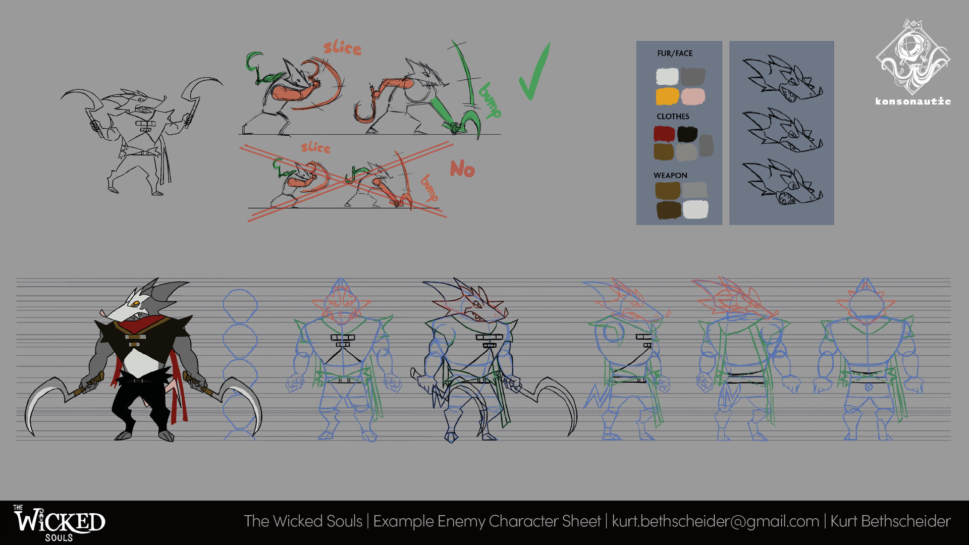 ArtStation - The Wicked Souls - Turnaround - Rat