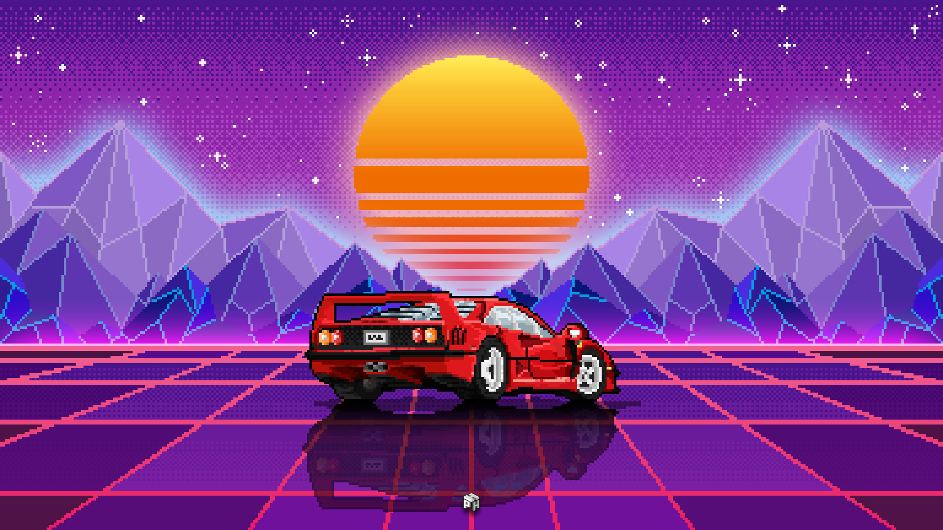 ArtStation - Ferrari F40 | Retro Wave