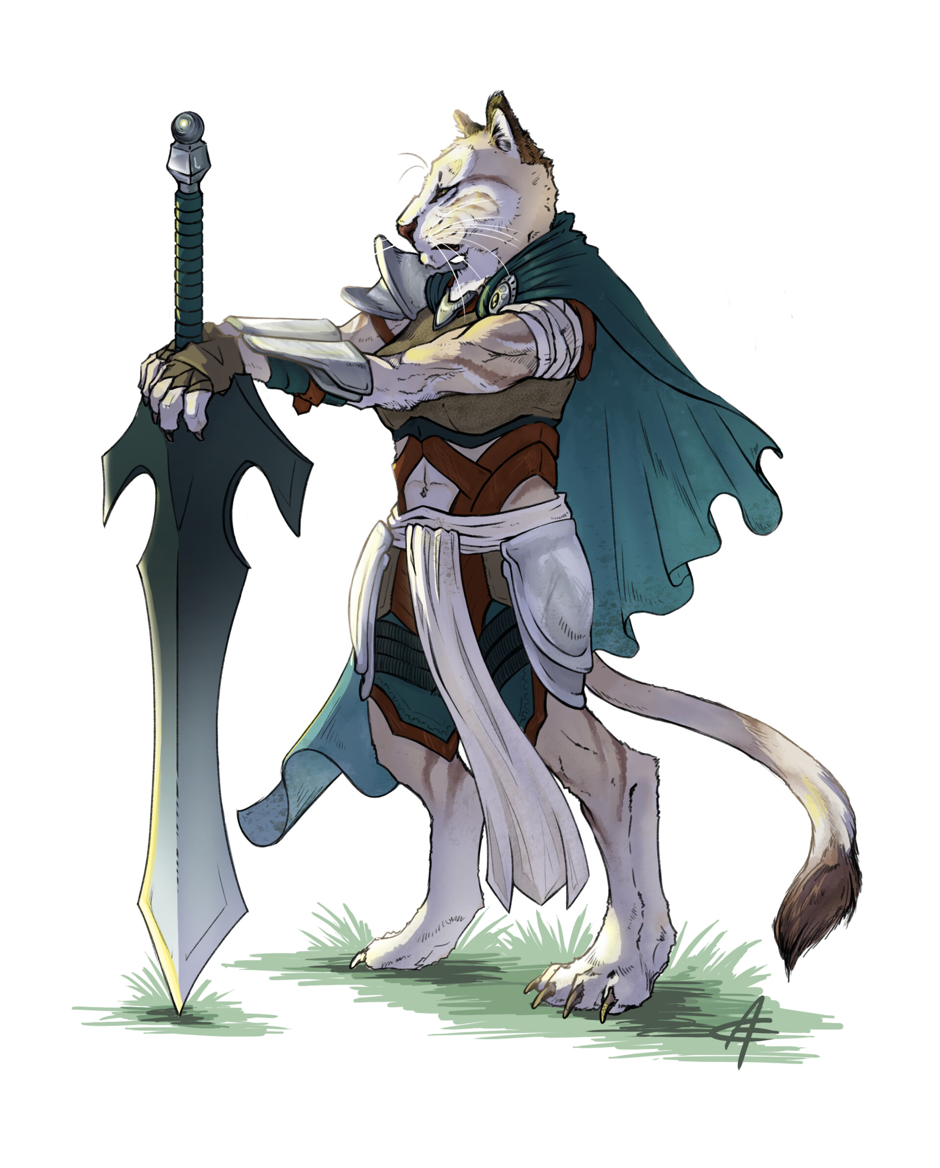 ArtStation - Dnd leonin character concept art