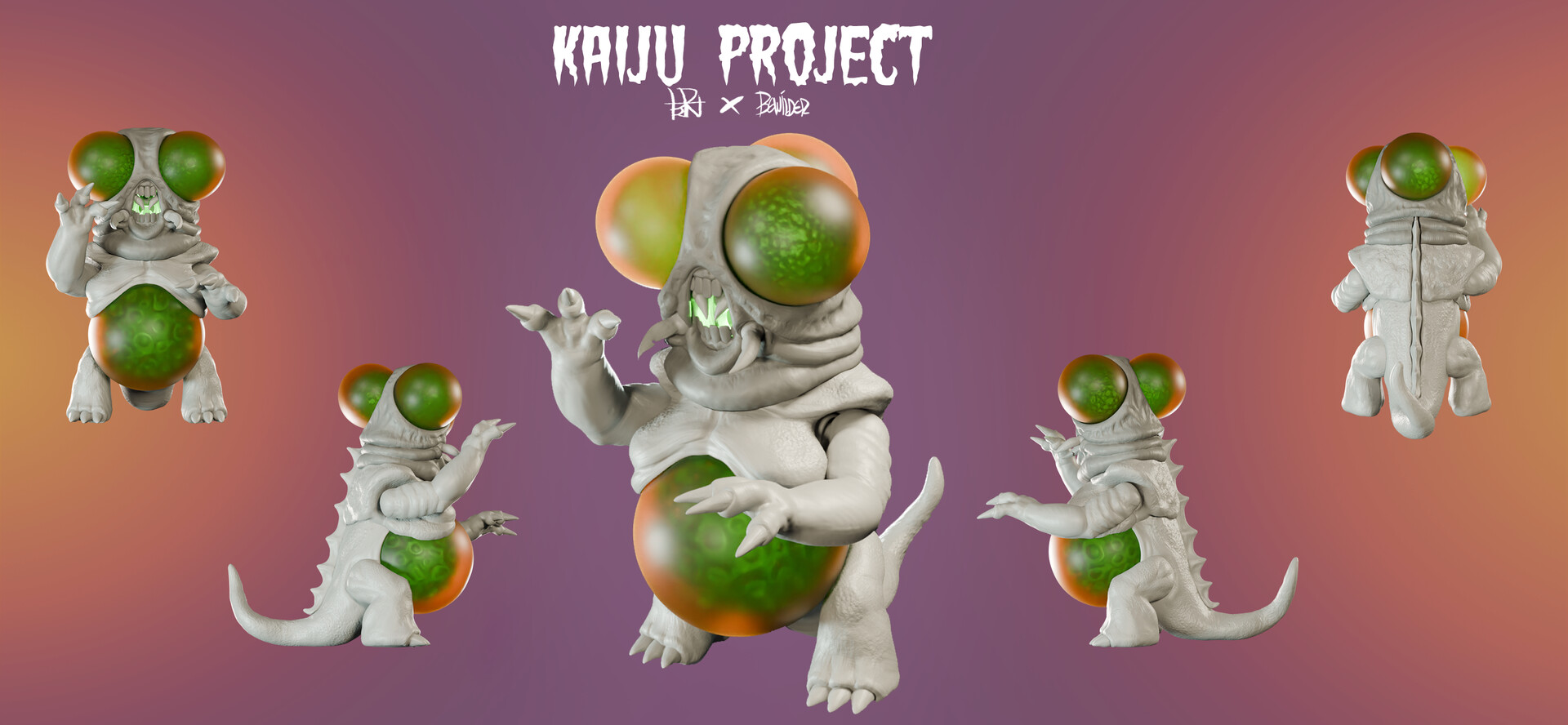 ArtStation - Kaiju 3d print model
