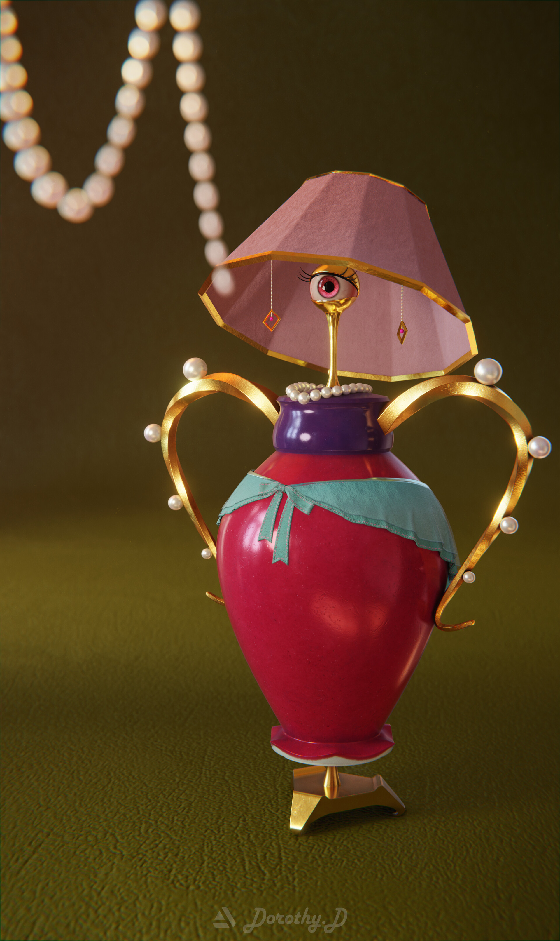 ArtStation - Lady Deco Lamp