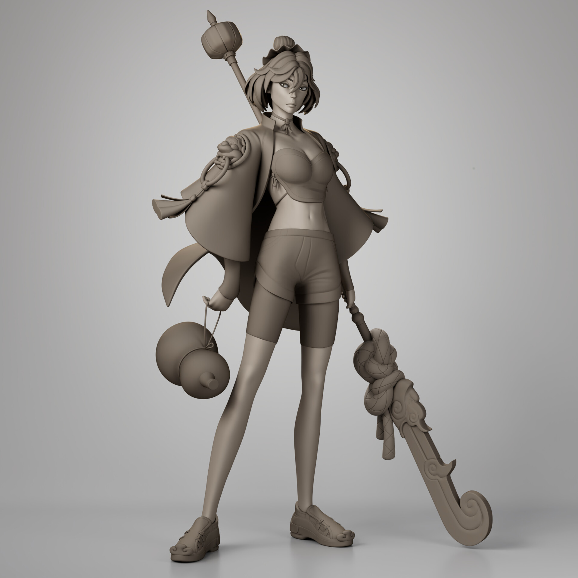 ArtStation - Big Staff Girl