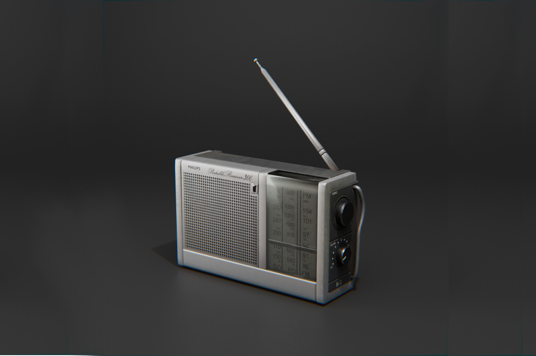ArtStation - Early 90s Vintage Philips Radio
