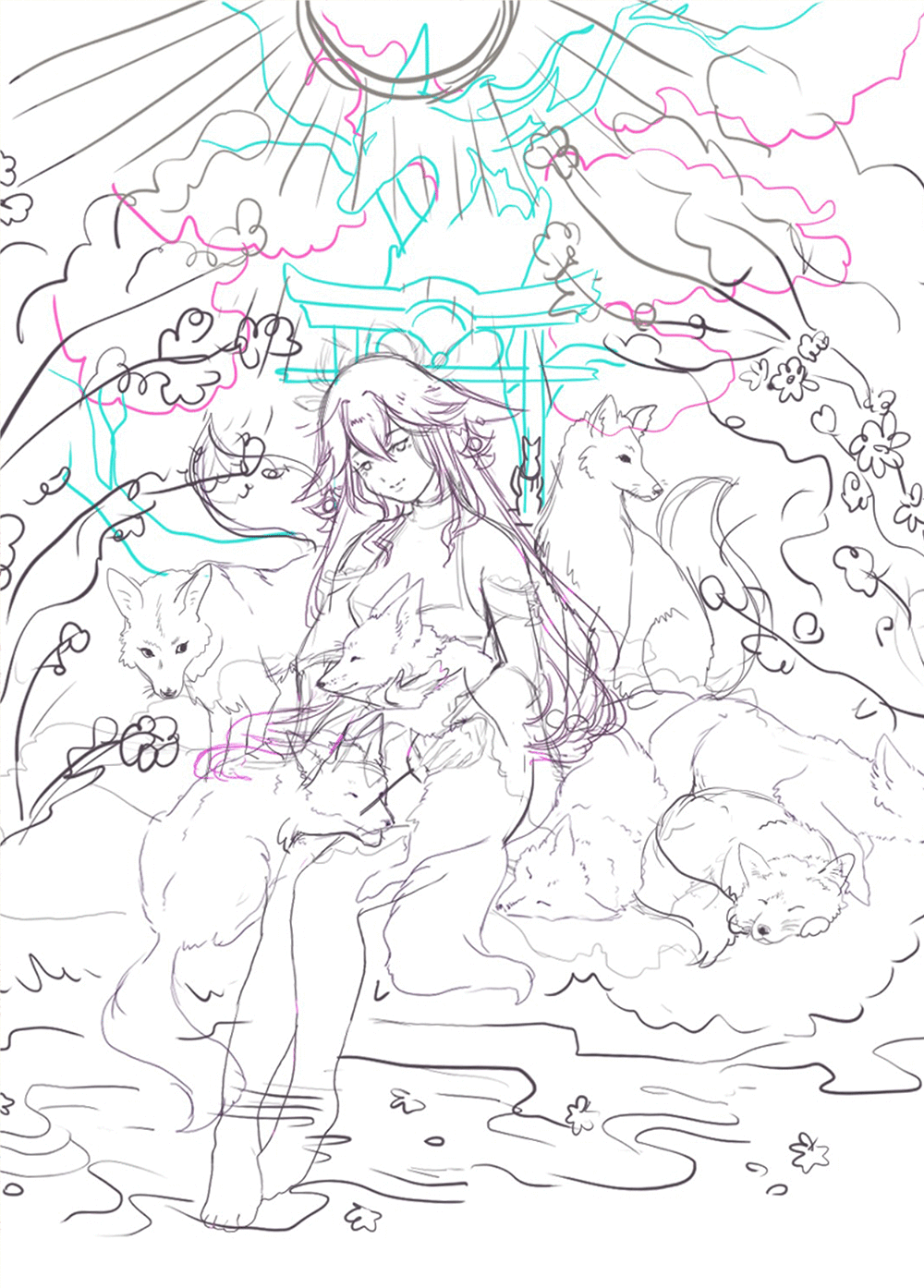 anime coloring pages deviantart wallpaper