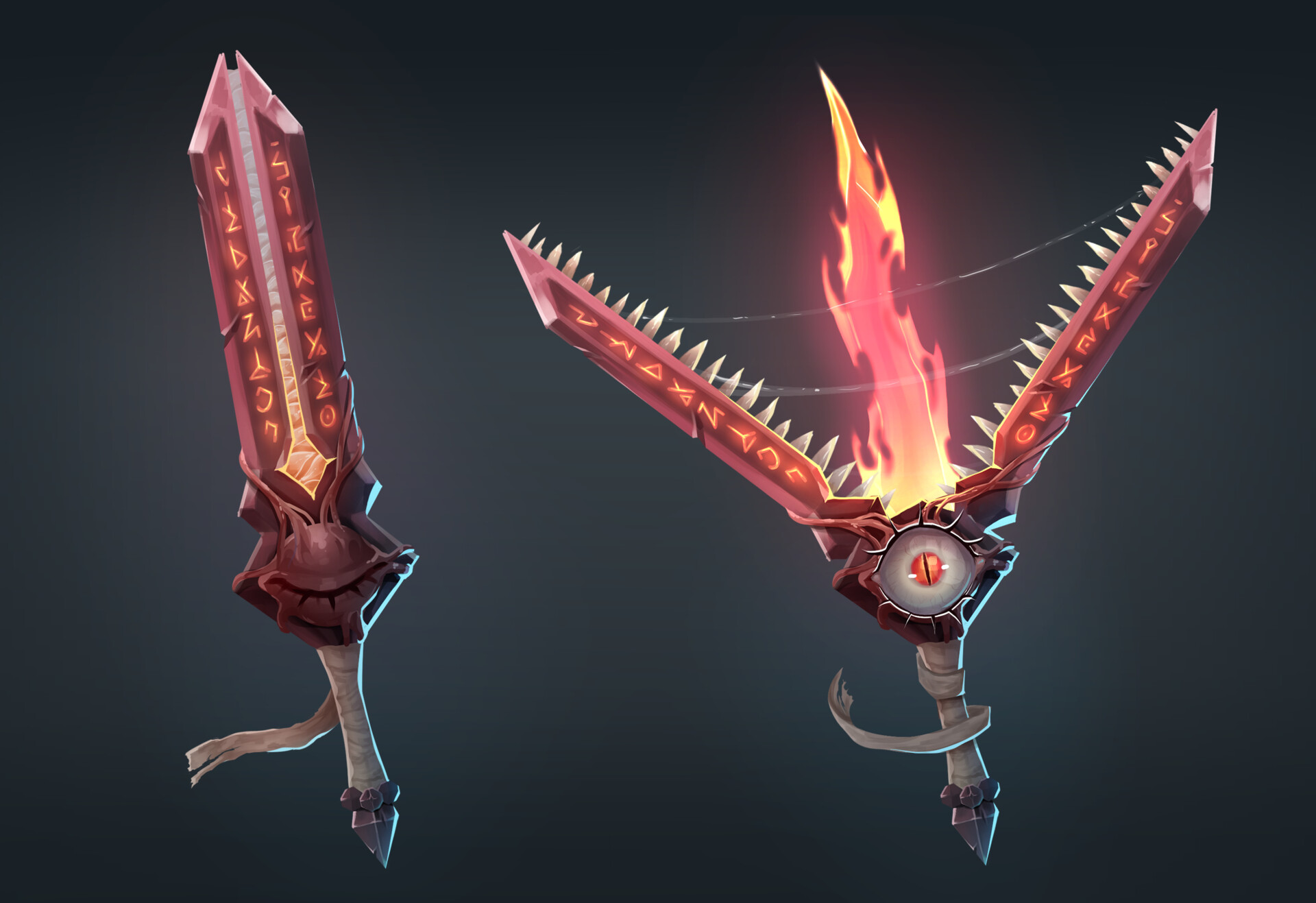 ArtStation - Fireflesh Sword