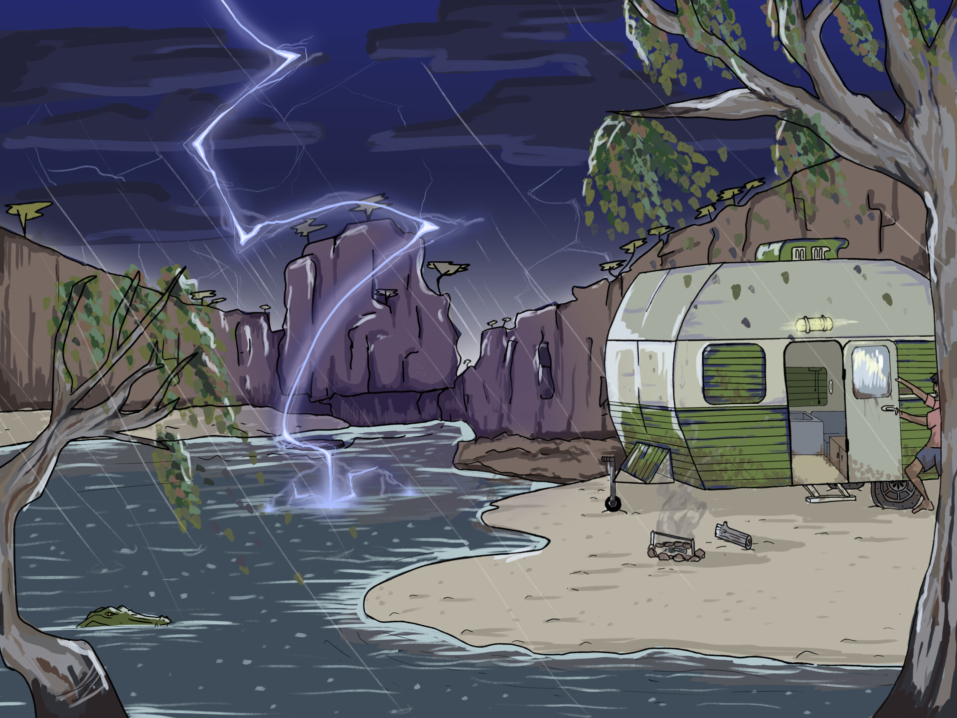 ArtStation - Australian Landscape Composition: Storm