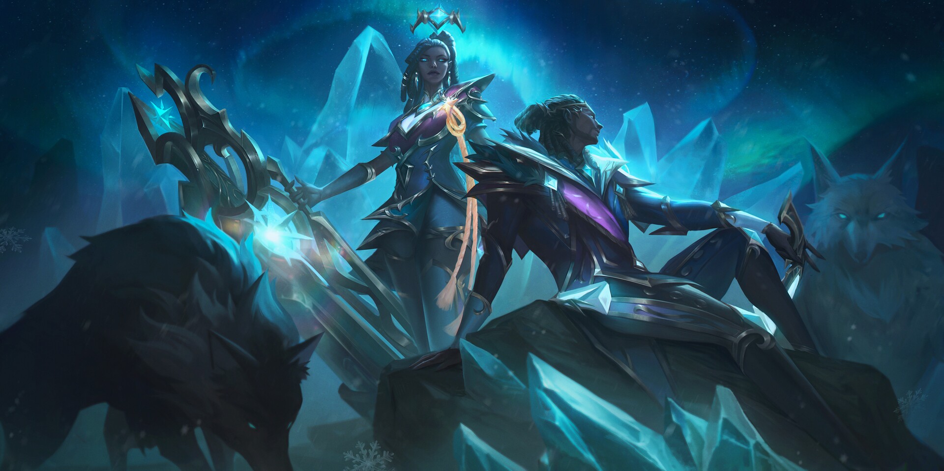 ArtStation - Winterblessed Senna Lucian 北极星赛娜卢锡安登场