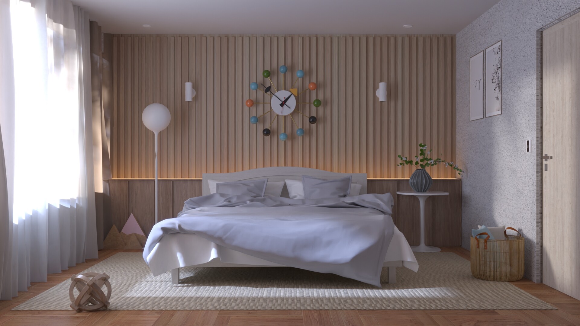 ArtStation - Bedroom Interior design 3Ds Max