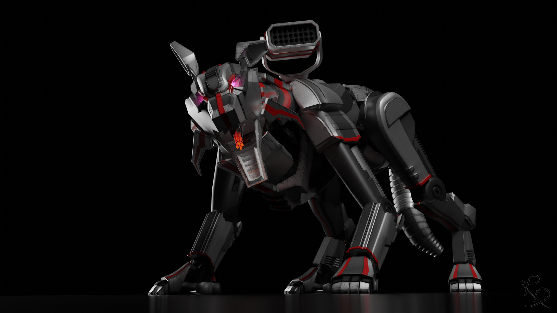 ArtStation - The Iron Wolf (For the "Boss Fight" challenge)