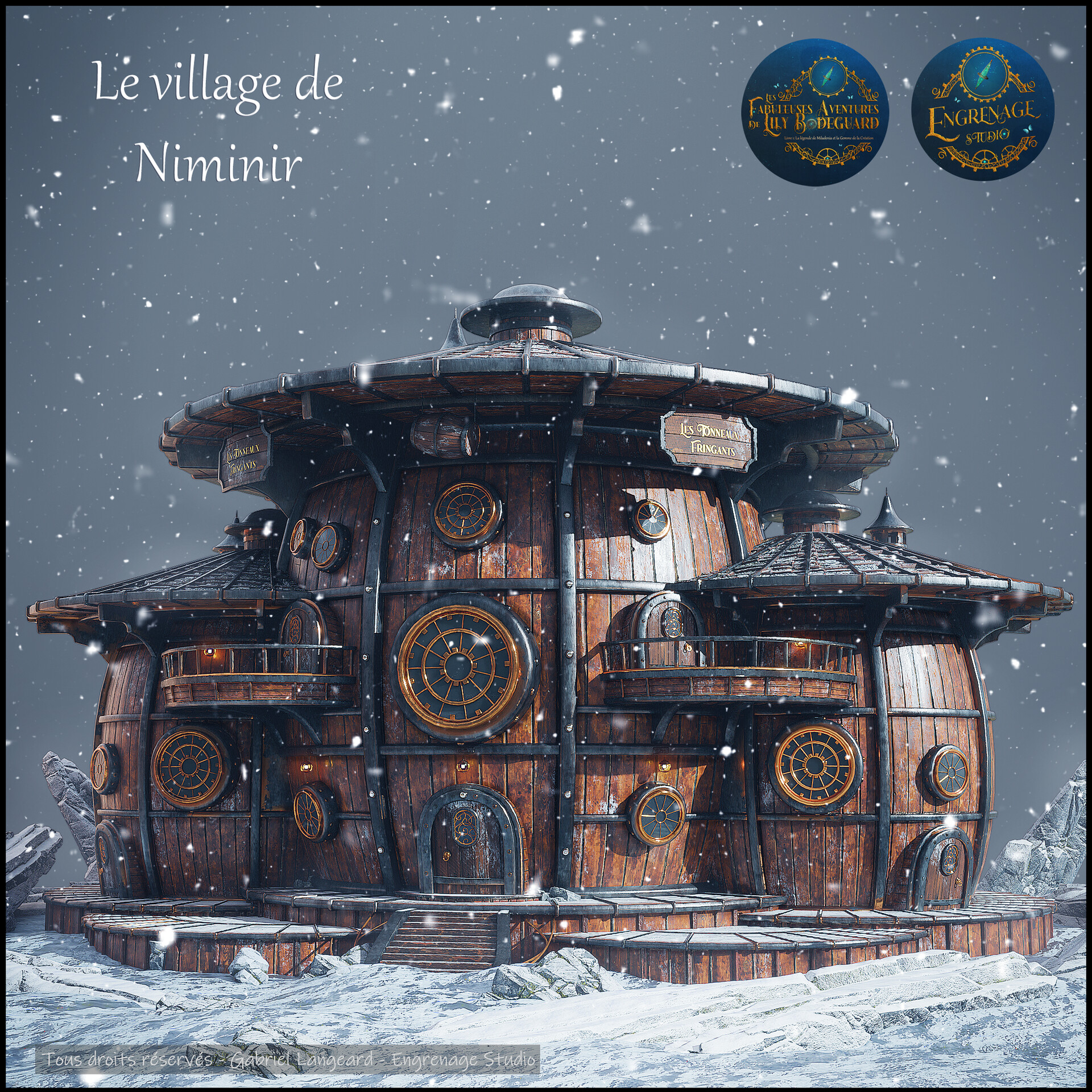 ArtStation - Le village de Niminir - House 01 - Les Fabuleuses ...