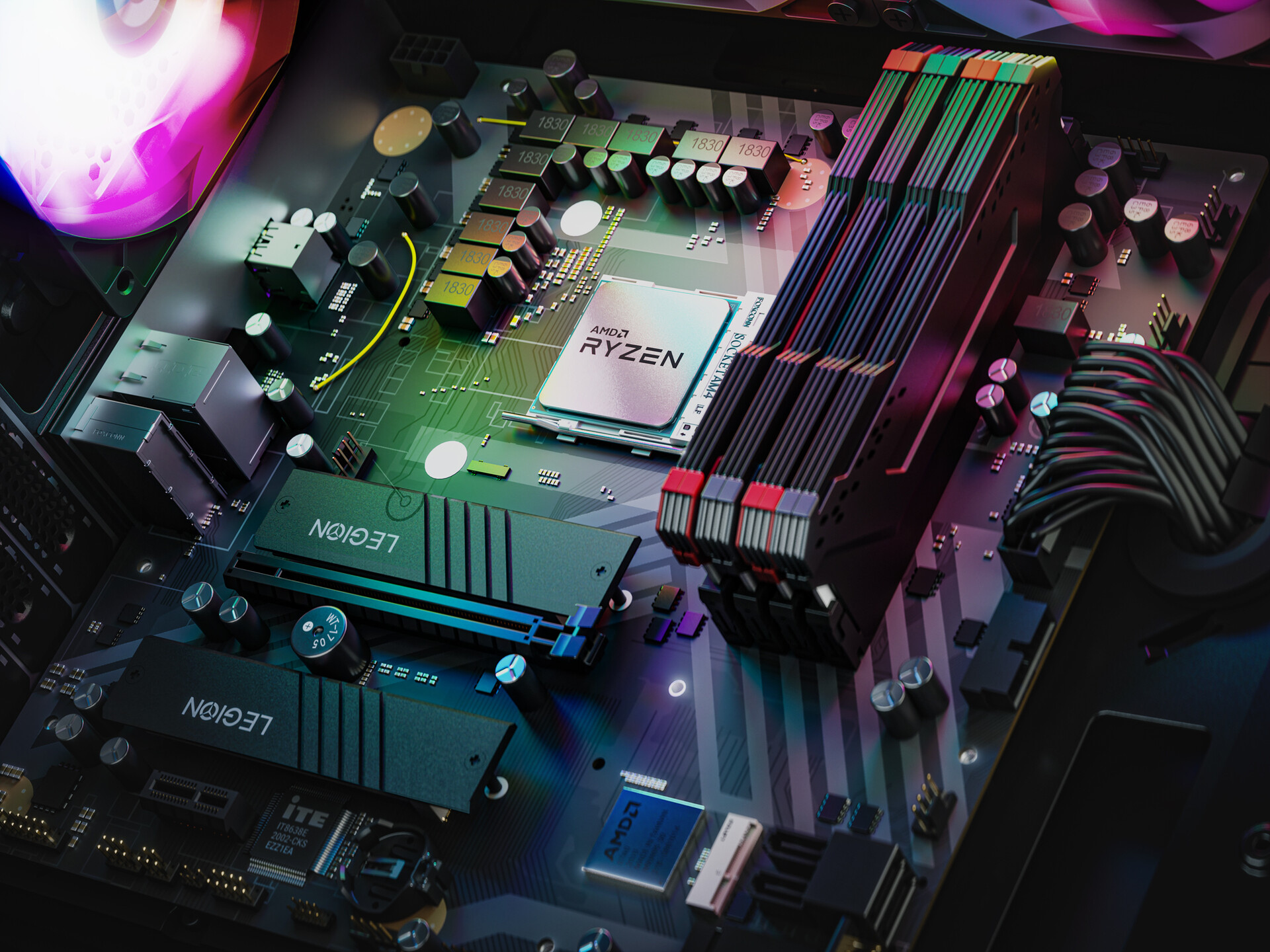 ArtStation - Motherboard shot