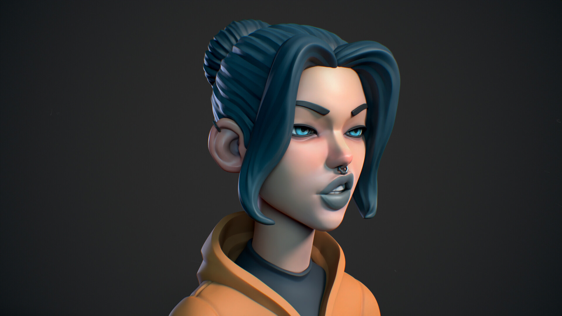 ArtStation - Girl with a Smirk