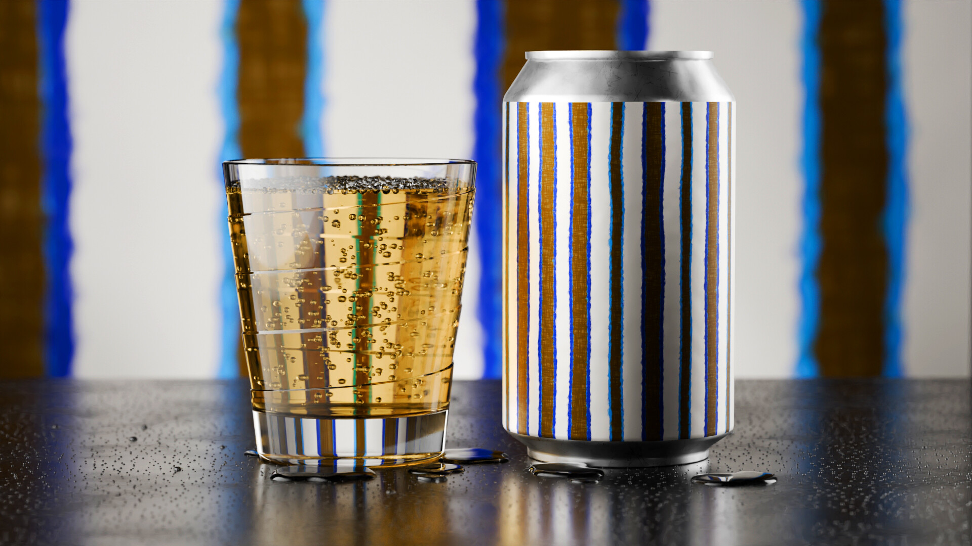 ArtStation - Pattern Design - Blotch Stripe