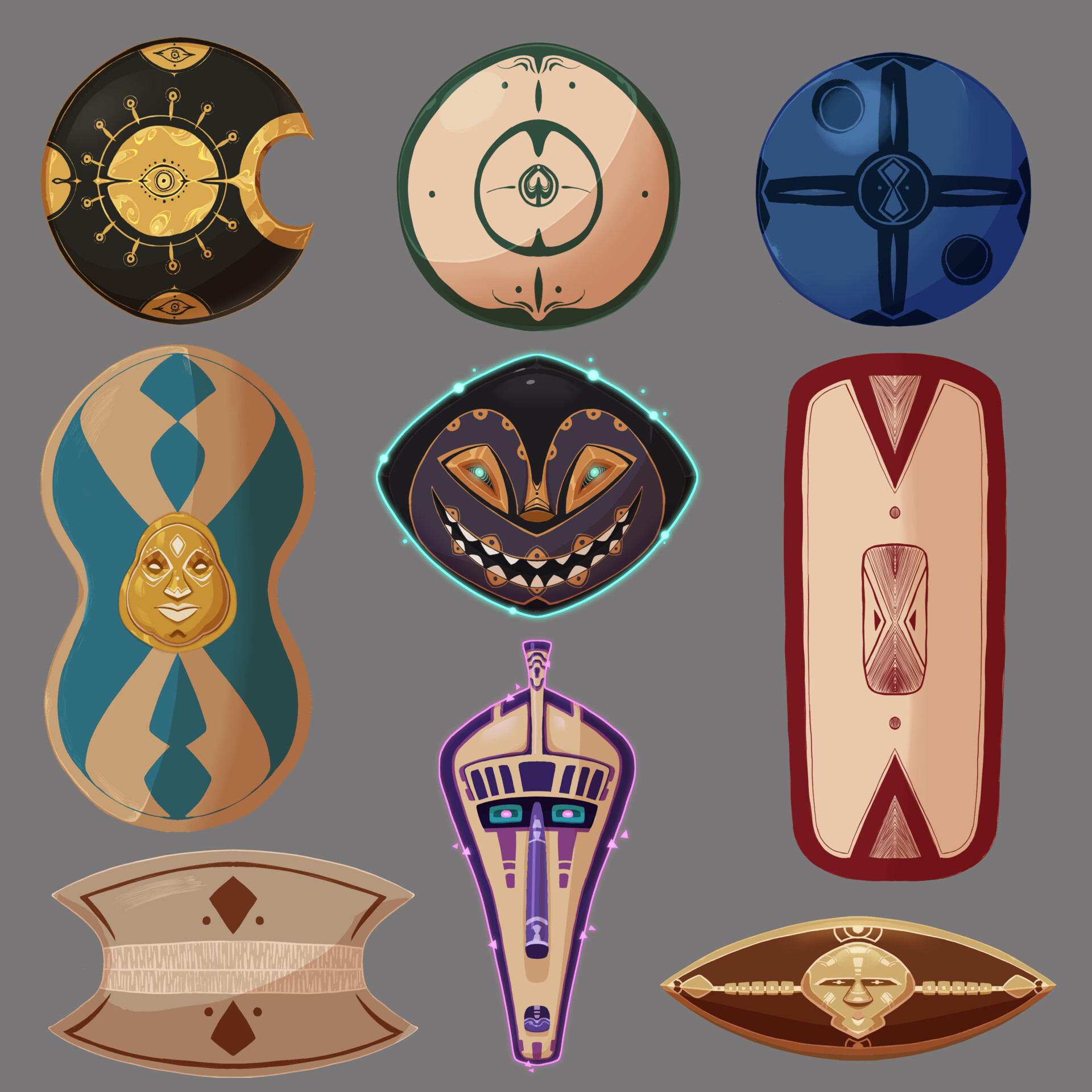 ArtStation - The Moon Prince / Shield Design