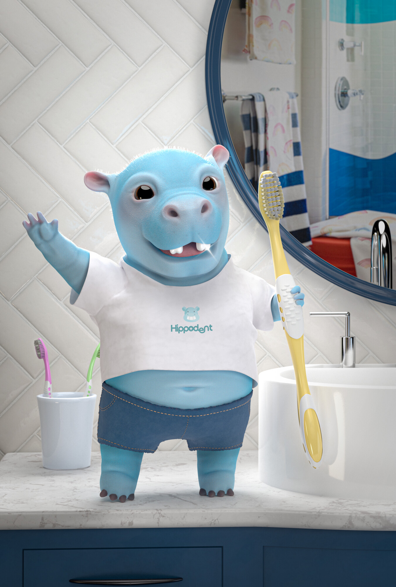 ArtStation - Brilliant Ad - Hippodent Toothpaste For Kids
