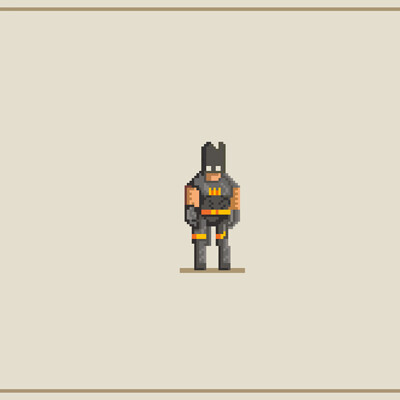 batman pixel art simple