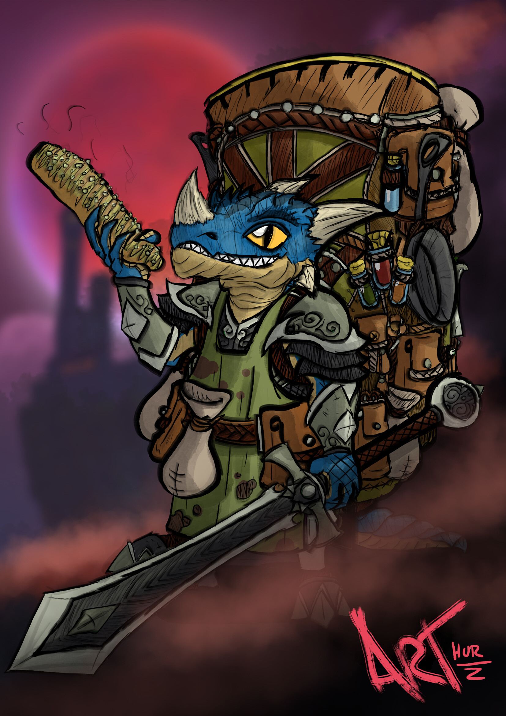 ArtStation - Character Design : Blu