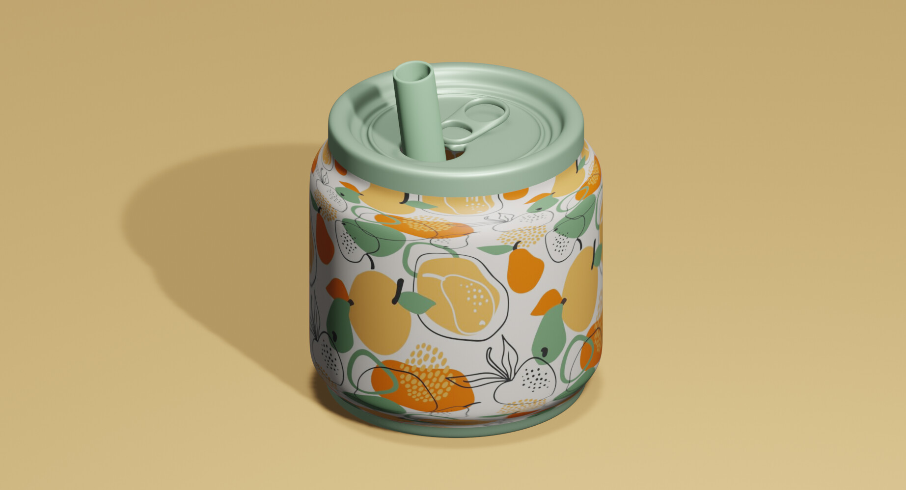 ArtStation - Stylised Juice Can Model🧃