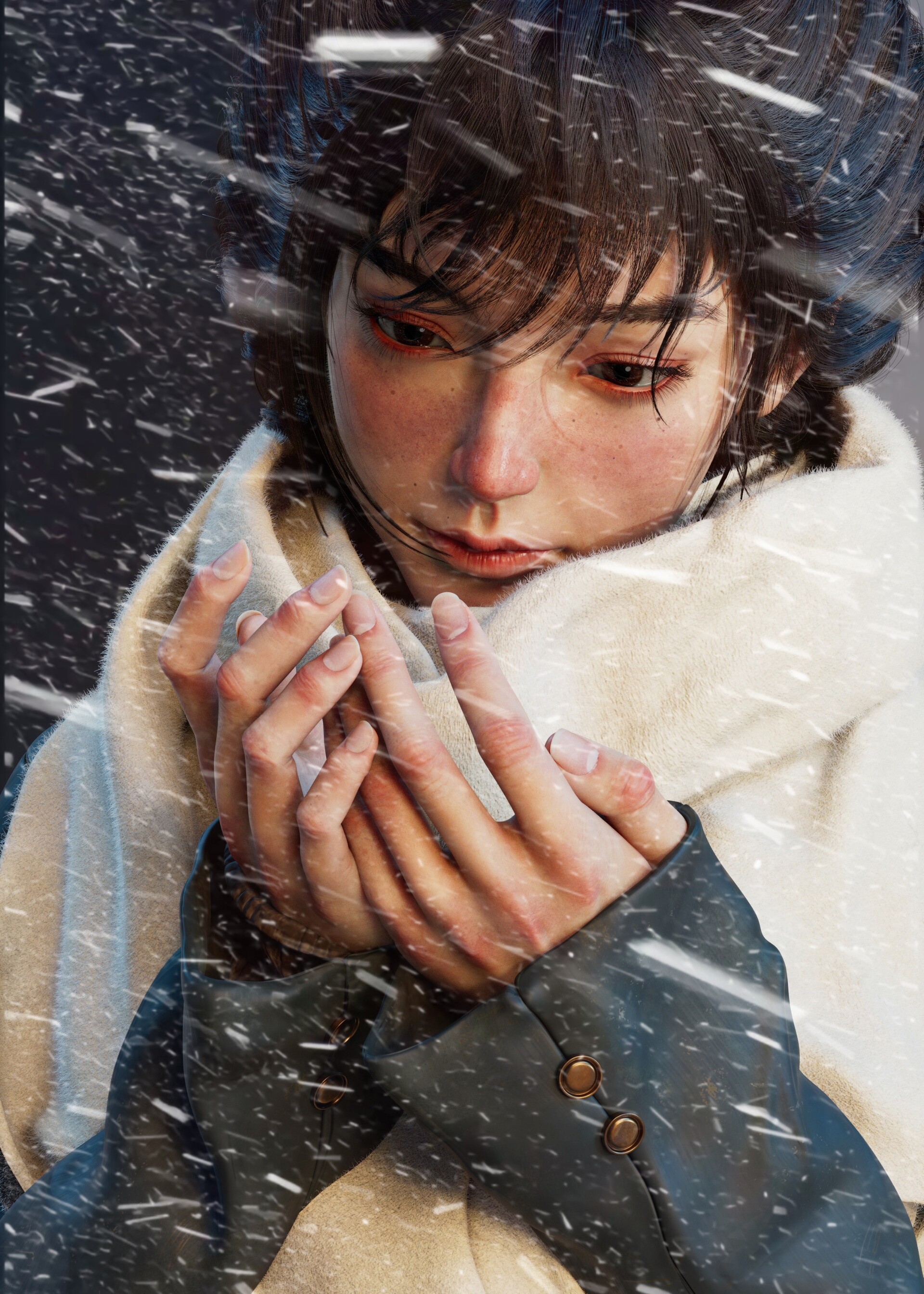 ArtStation - Snow Girl