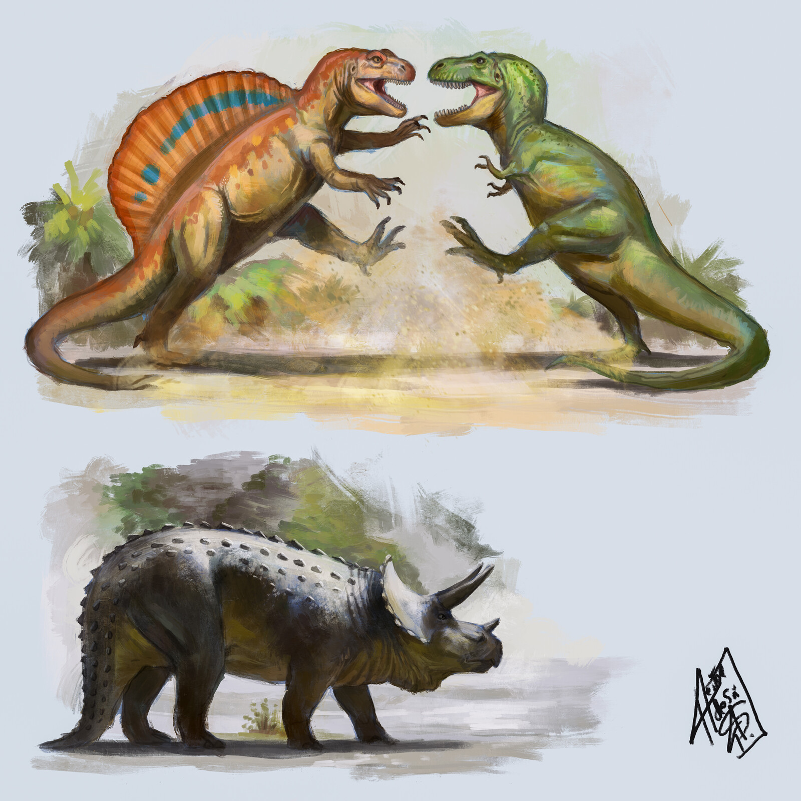 Heitoresco - Vintage Dinosaur Art