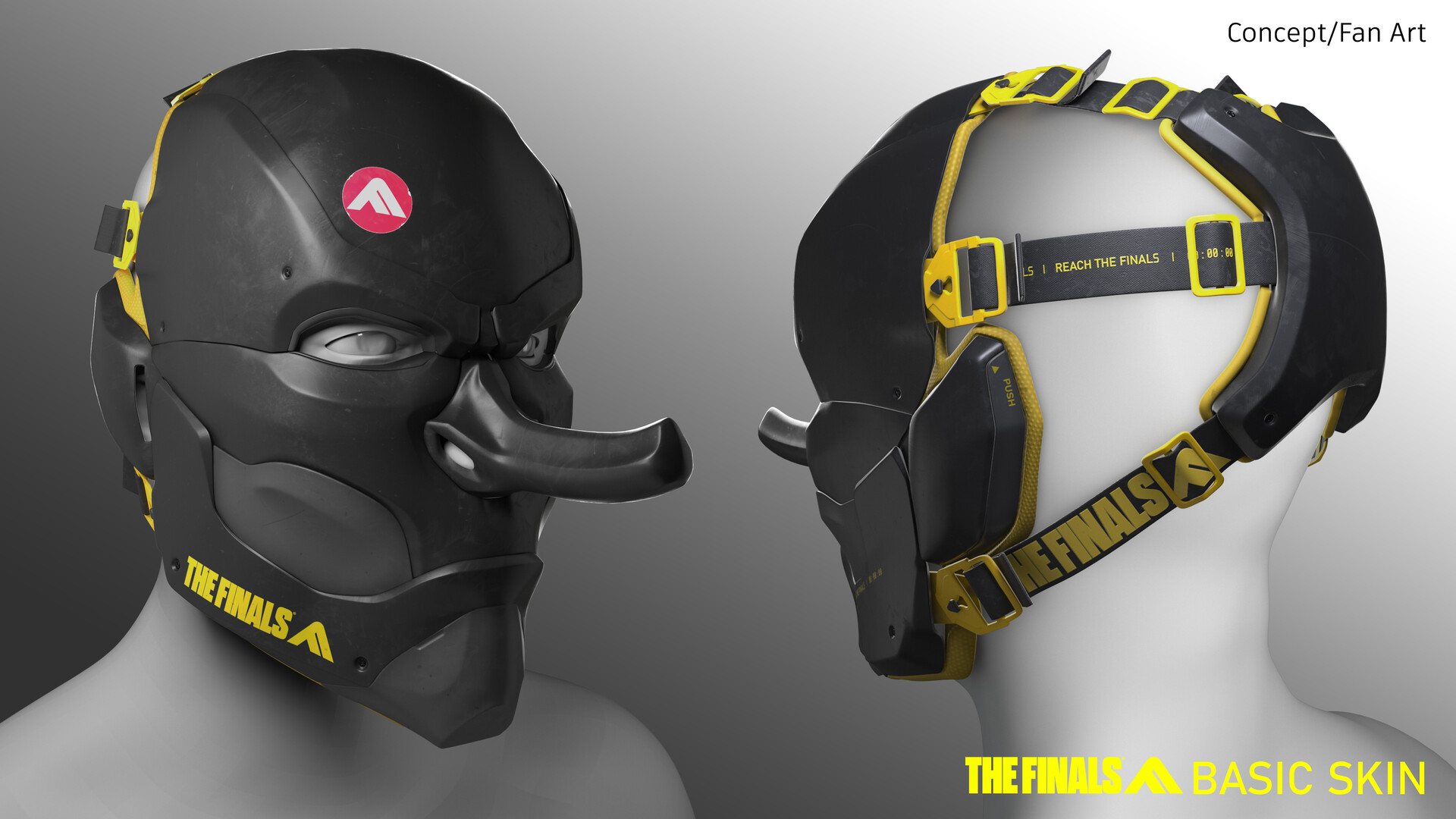 ArtStation - Tengu mask : The Finals concept/Fan art