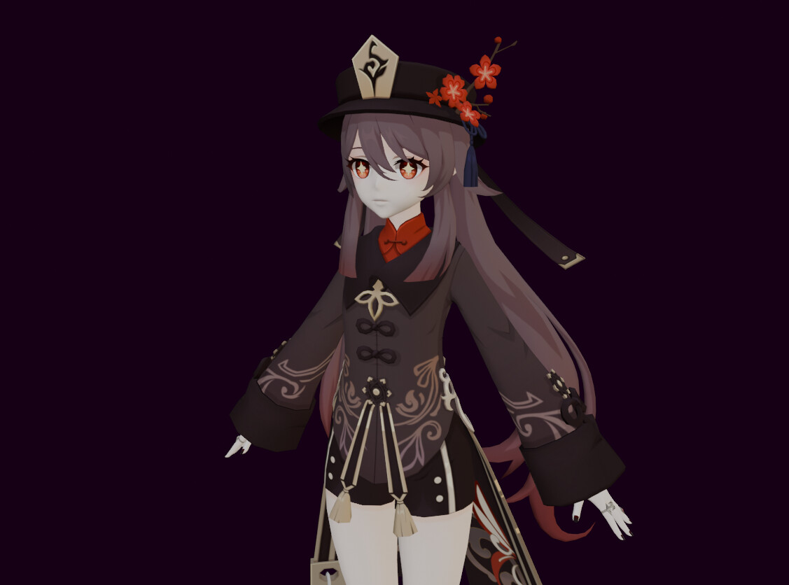 ArtStation - VR-ready Genshin Impact Hu Tao model