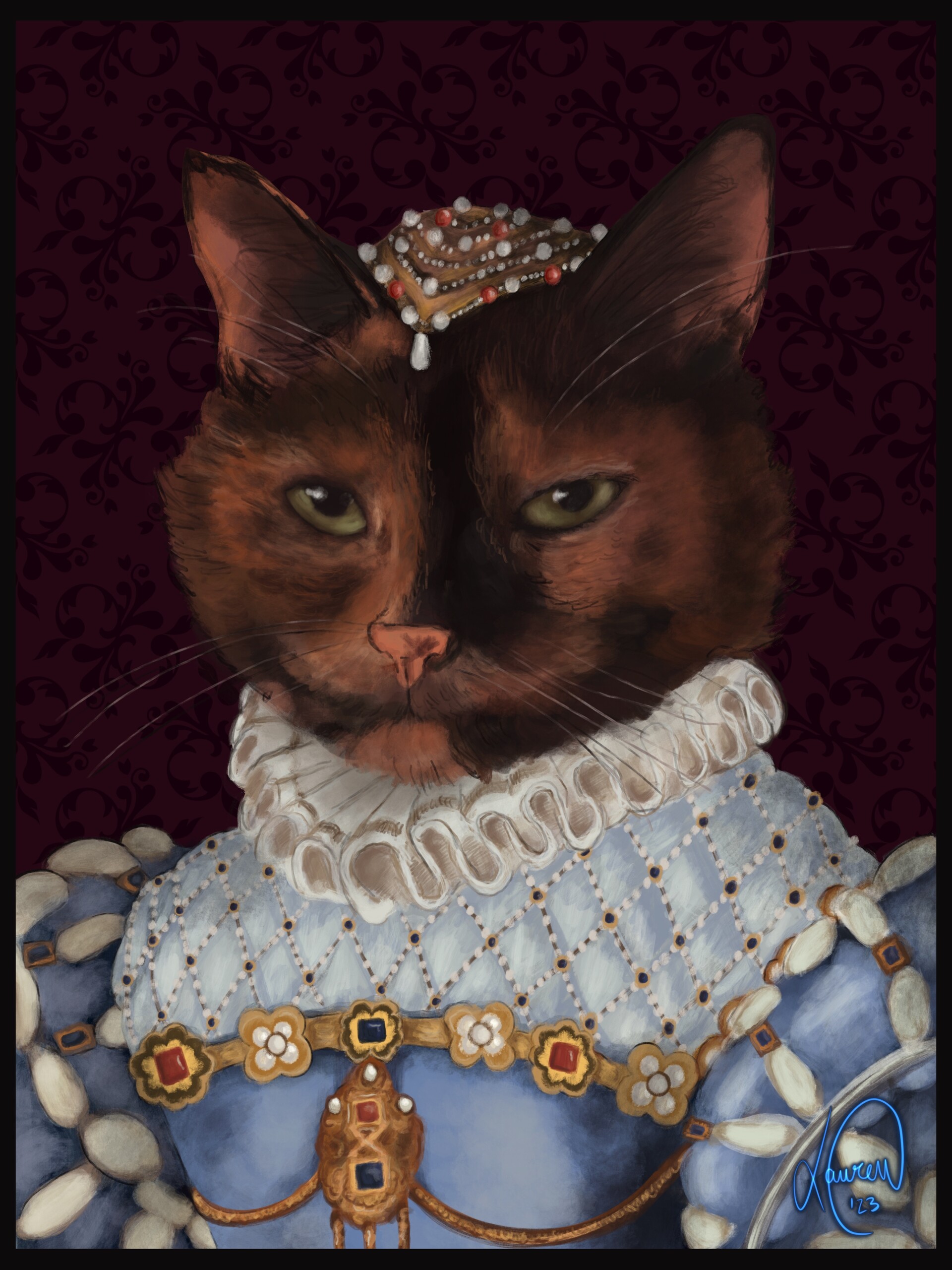 ArtStation - Royal Cat Portrait