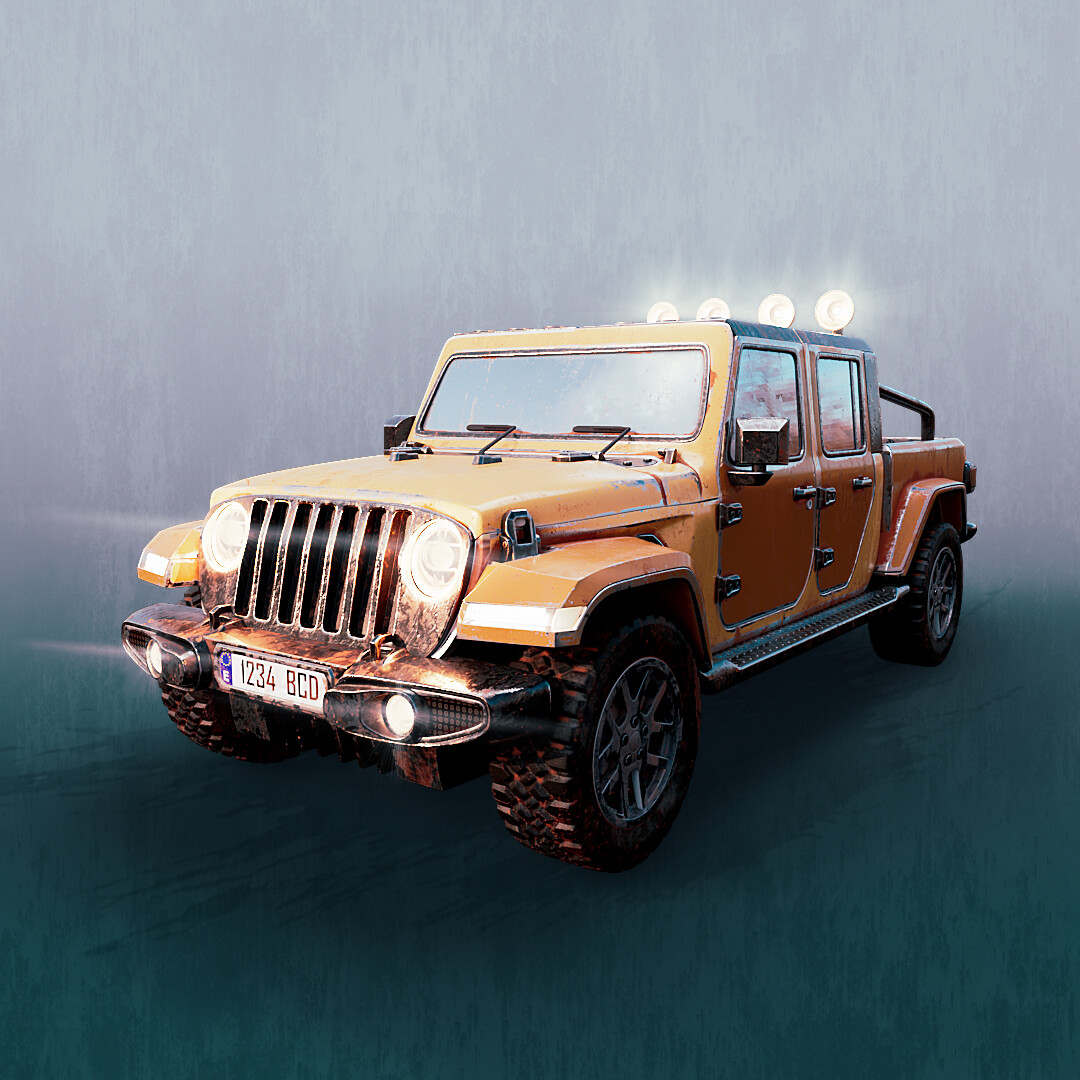 ArtStation - Gladiator Jeep Hardsurface