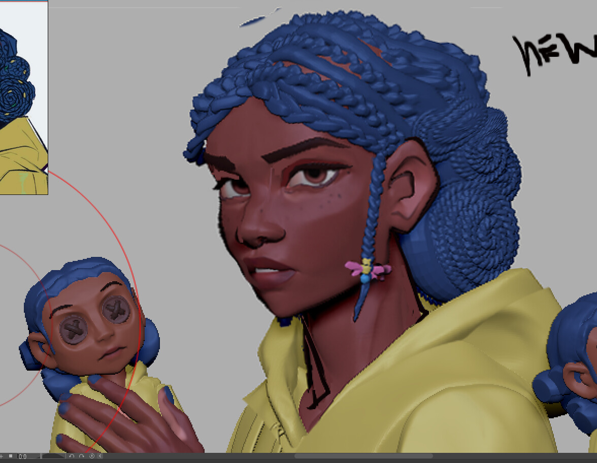 ArtStation - Caroline (wip) 2024