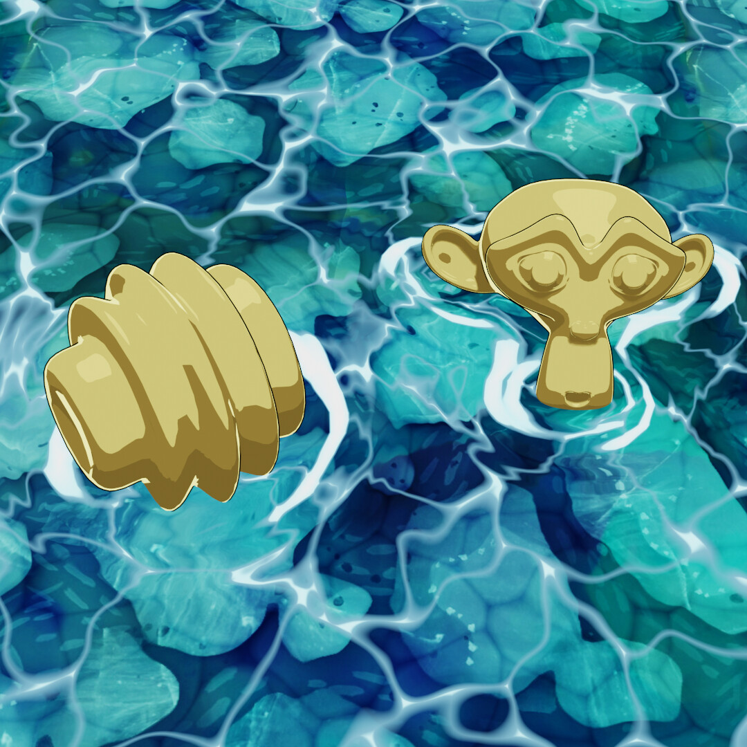 ArtStation - Blender - Dynamic Water Ripples