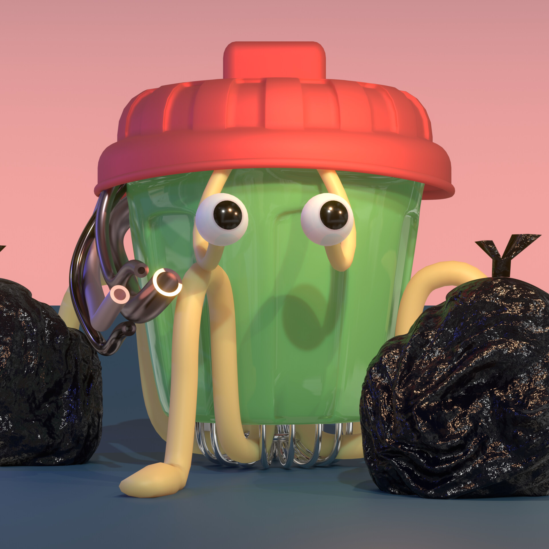 ArtStation - Living Dustbin