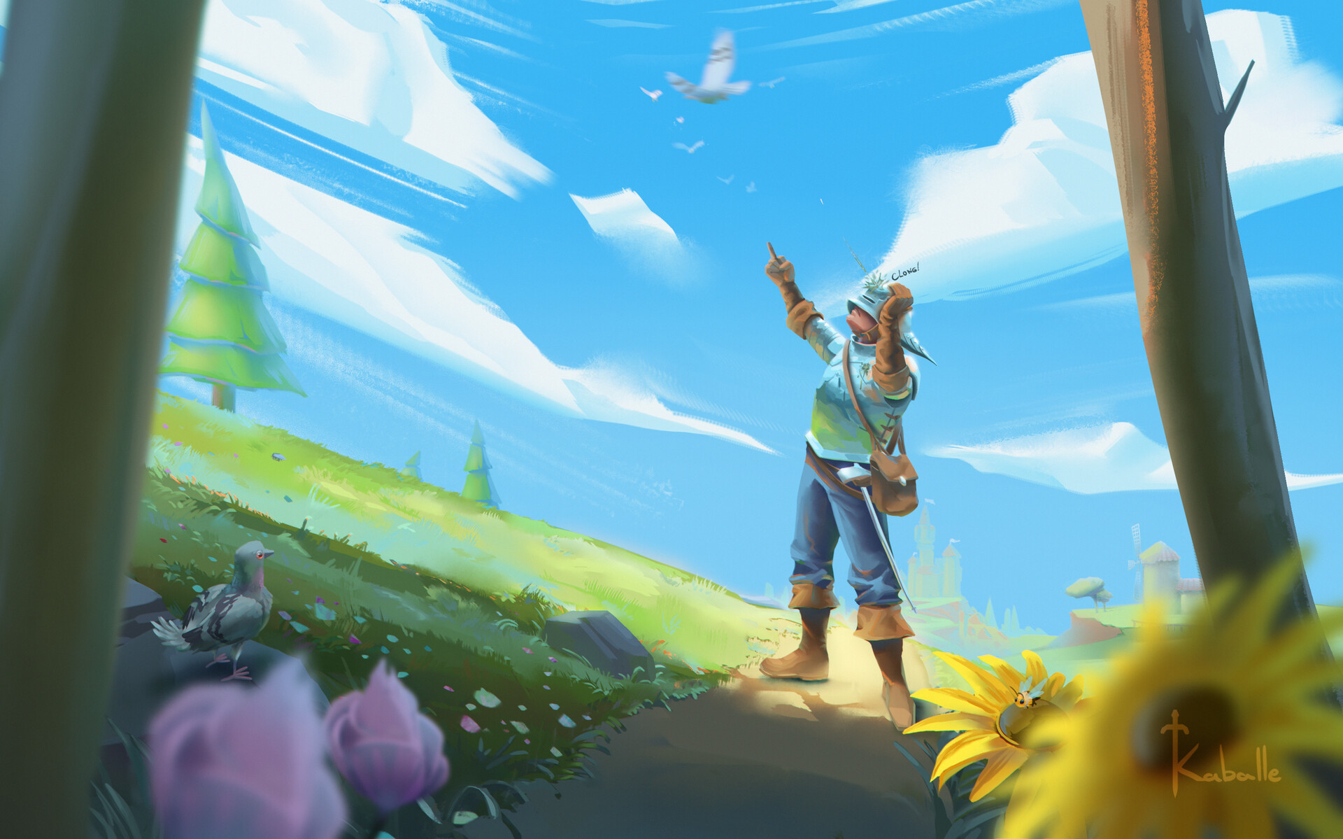 ArtStation - Stroll in the Sun