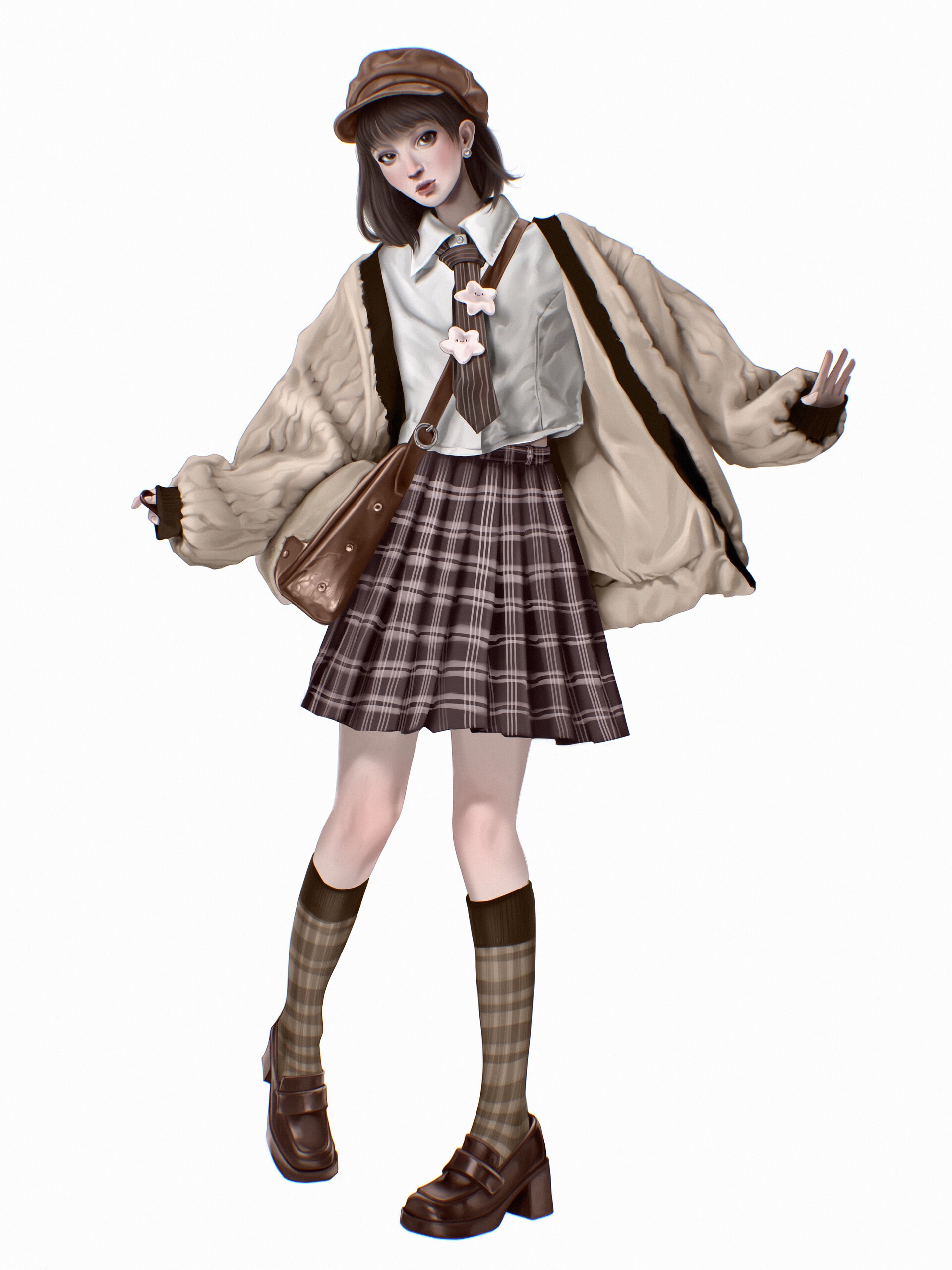 ArtStation - Practice in drawing clothes